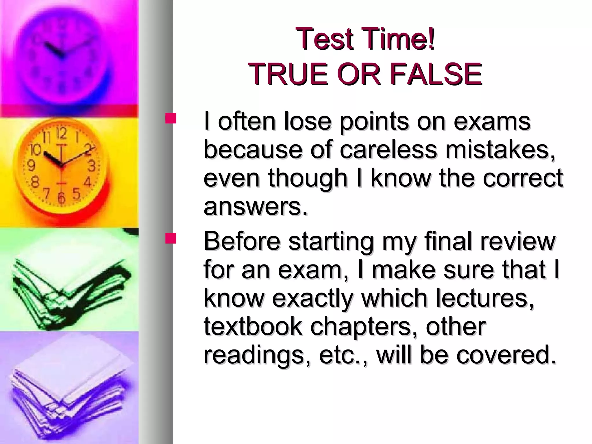 Test taking skills | PPT