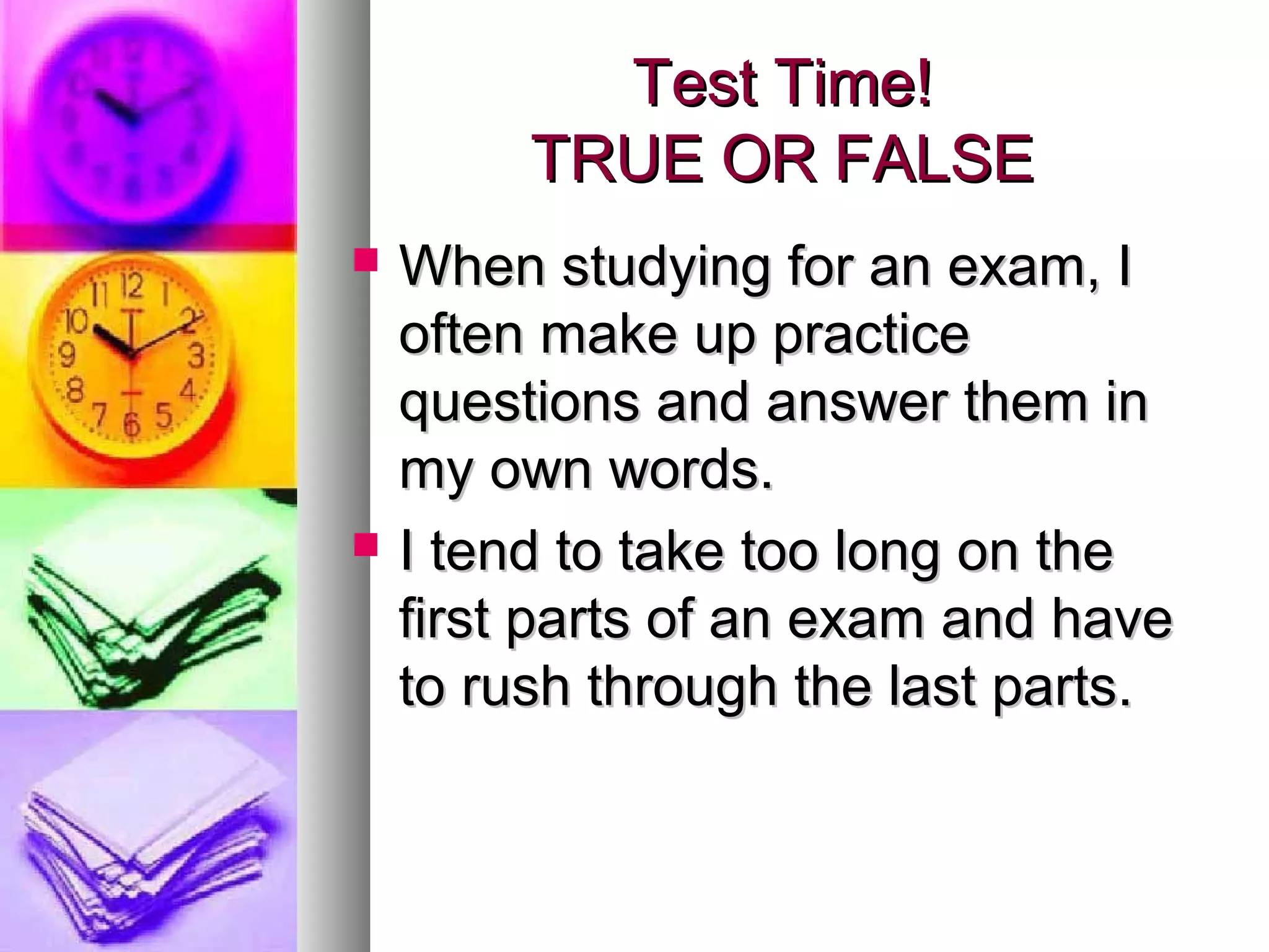 Test taking skills | PPT
