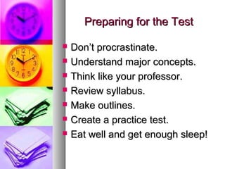 Test taking skills | PPT