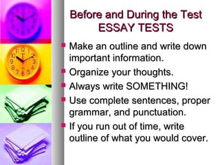 Test taking skills | PPT
