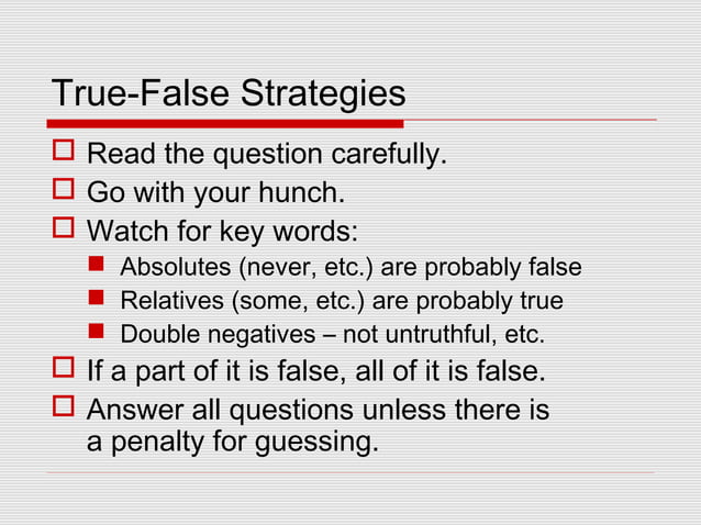 Test taking skills | PPT | Standardized Testing | Educational Assessment