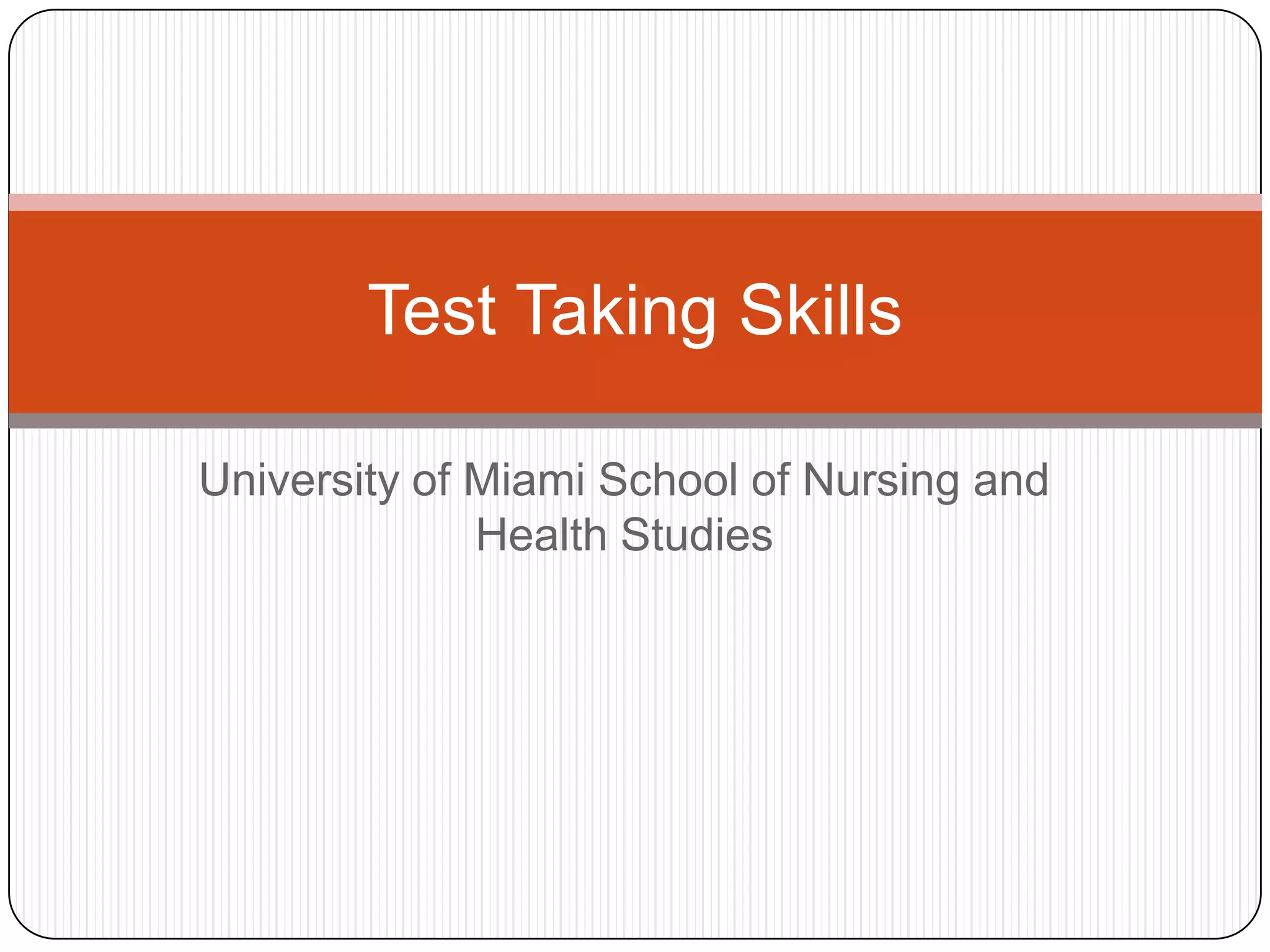 Test taking skills[2] | PPT