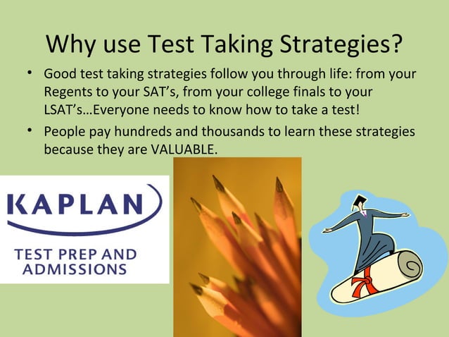 Test Taking Strategies | PPT | Standardized Testing | Educational ...