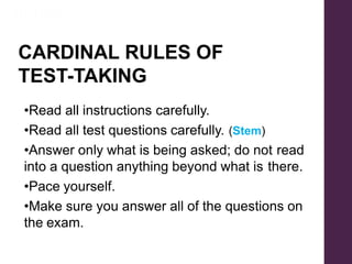 Test Taking Strategies | PPT