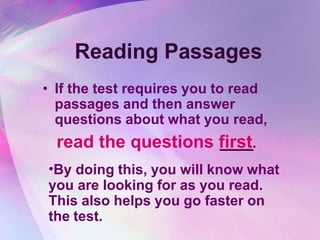 Test Taking Strategies | PPT