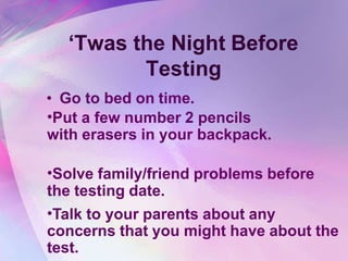 Test Taking Strategies | PPT