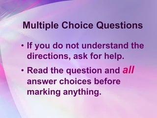 Test Taking Strategies | PPT