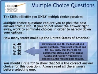 Test taking strategies ERB standardized test | PPT