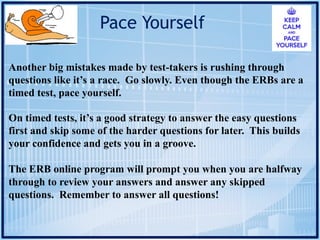 Test taking strategies erbs | PDF