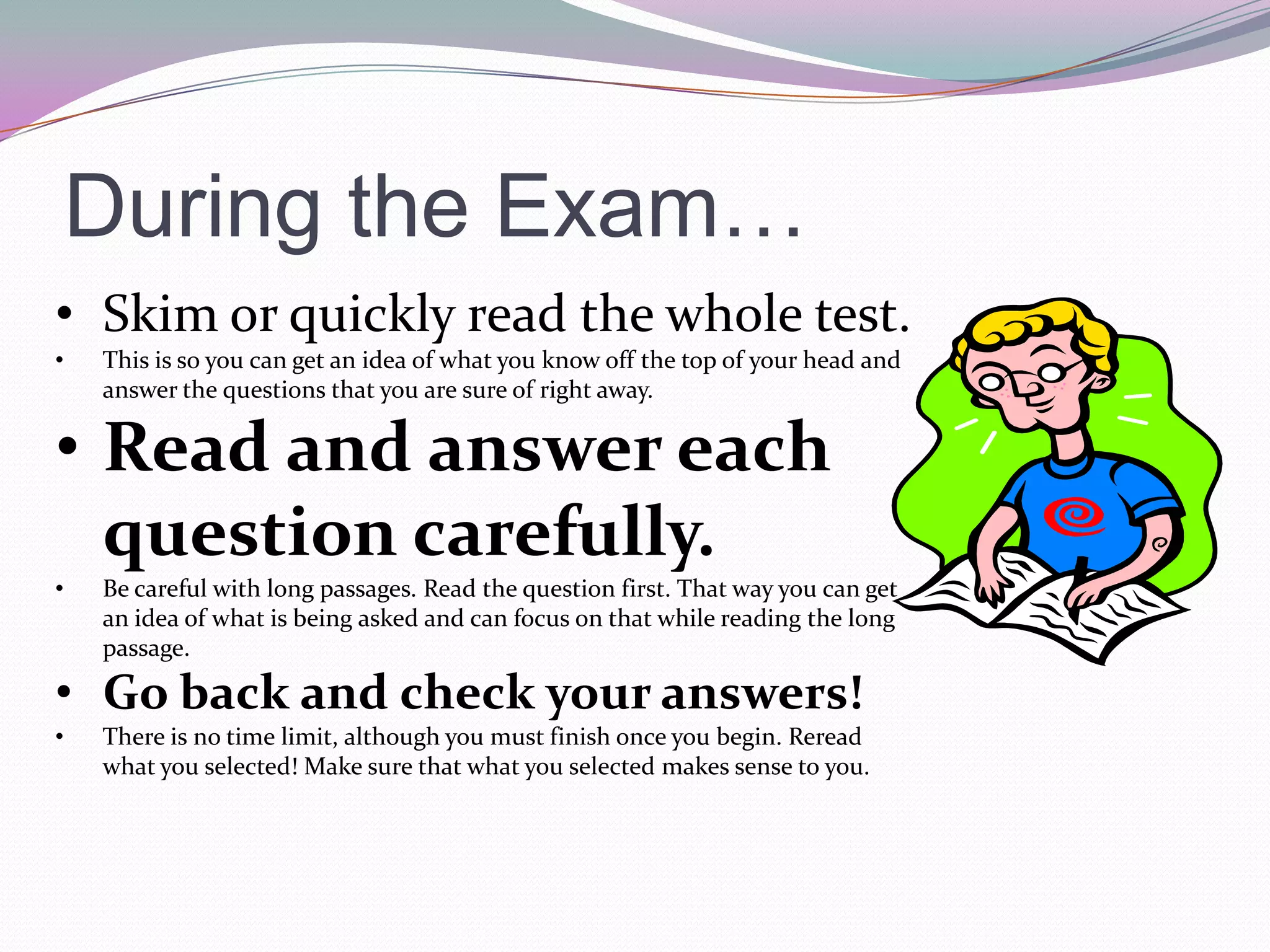 Test taking strategies lesson | PPT