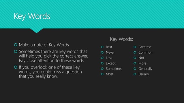 Test Taking Tips for Praxis Study | PPT