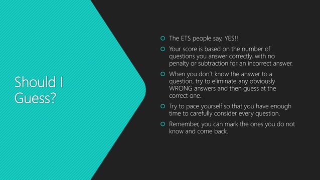 Test Taking Tips for Praxis Study | PPT