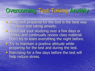 Test Taking Tips | PPTX