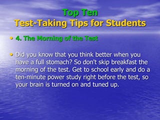 Test Taking Tips | PPTX