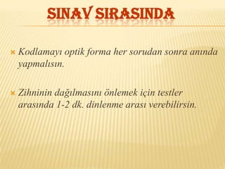Test tekni̇kleri̇ ve sinav takti̇kleri̇ 2011 | PPT