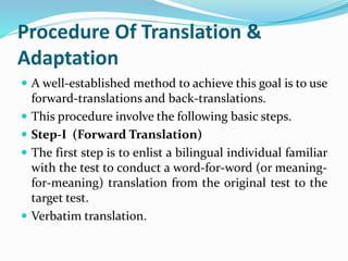 Test Translation.pptx | Educational Assessment | Education