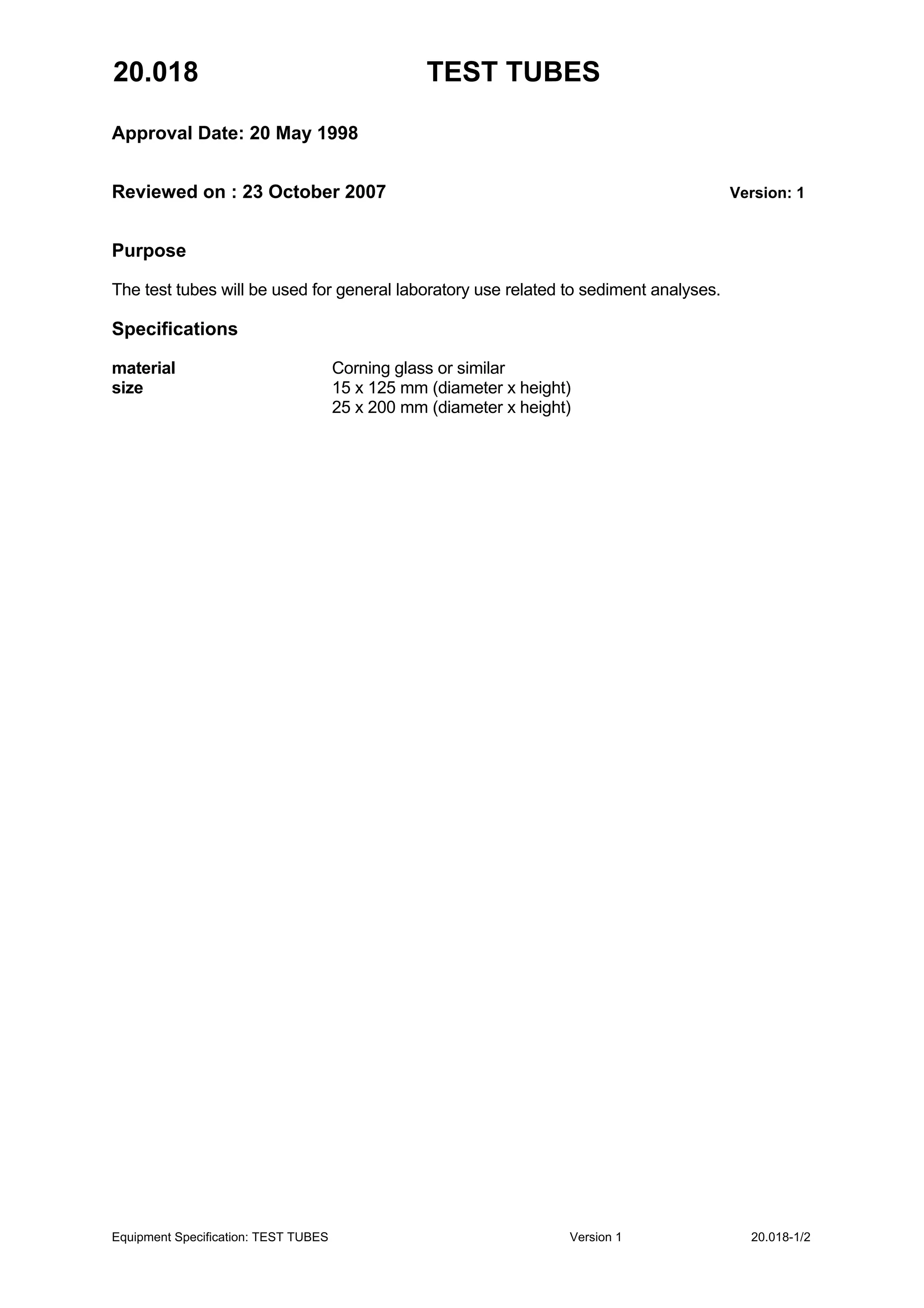 Test Tubes PDF