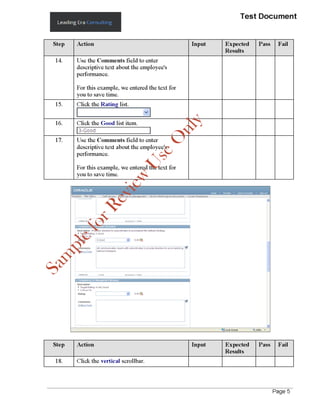 Test Script User Acceptance Sample HRF 91 | PDF