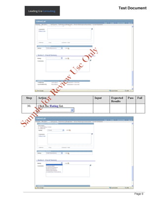 Test Script User Acceptance Sample HRF 91 | PDF