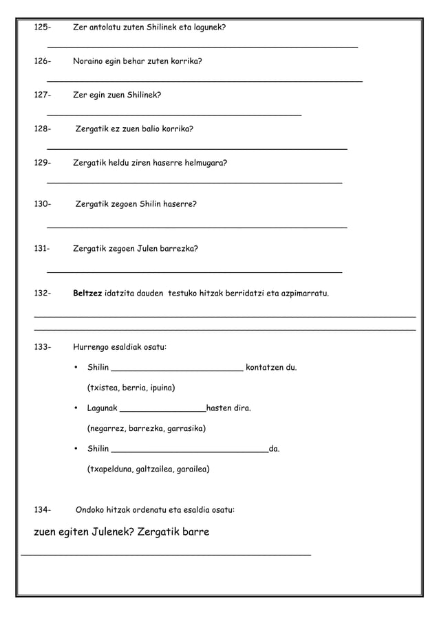 Testu laburrak ulermena lantzeko | PDF