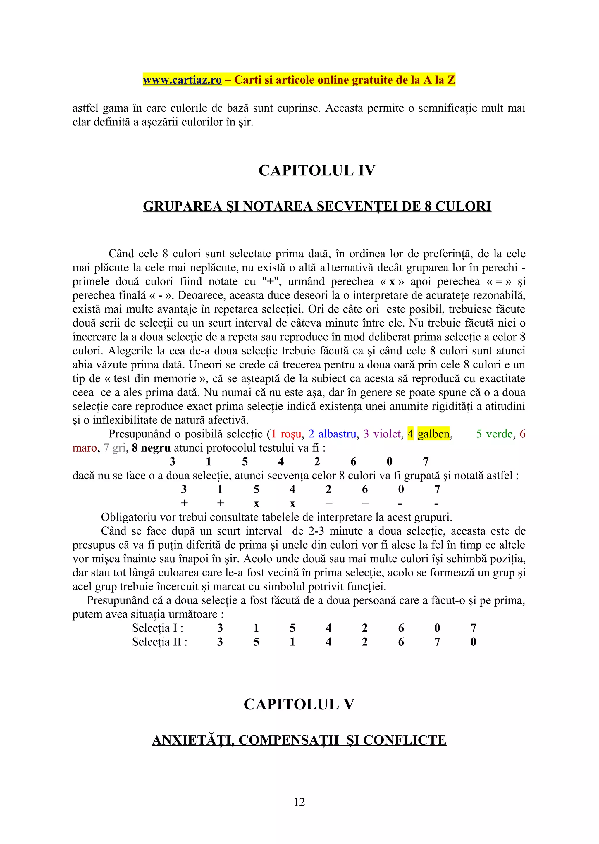 Testul culorilor 80 pag | PDF