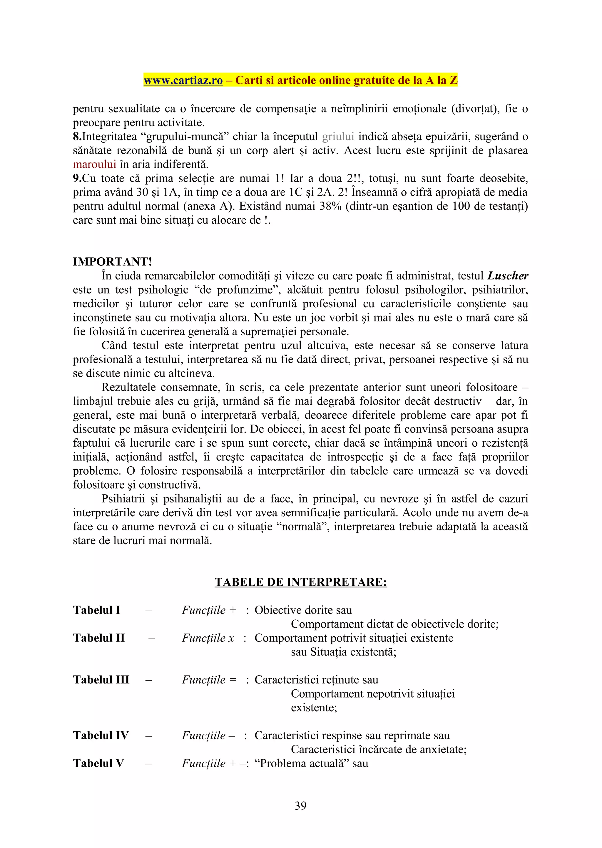 Testul culorilor 80 pag | PDF