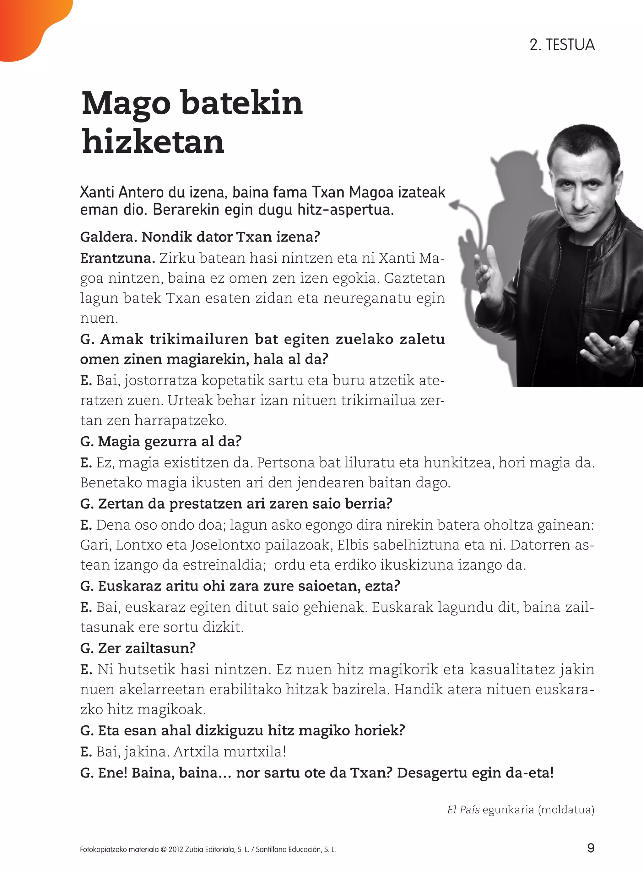Testu mota desberdinak lantzeko fitxak euskara | PDF