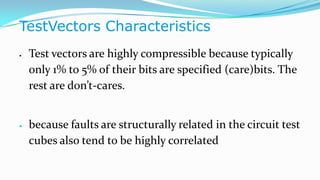 Test vector compression in Digital Testing | PPTX