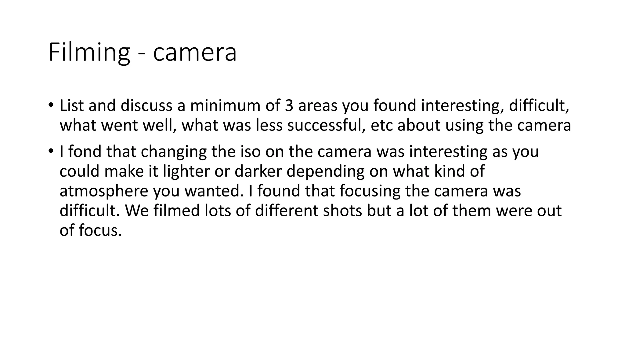 Test video reflections proforma 2021 2 | PPT