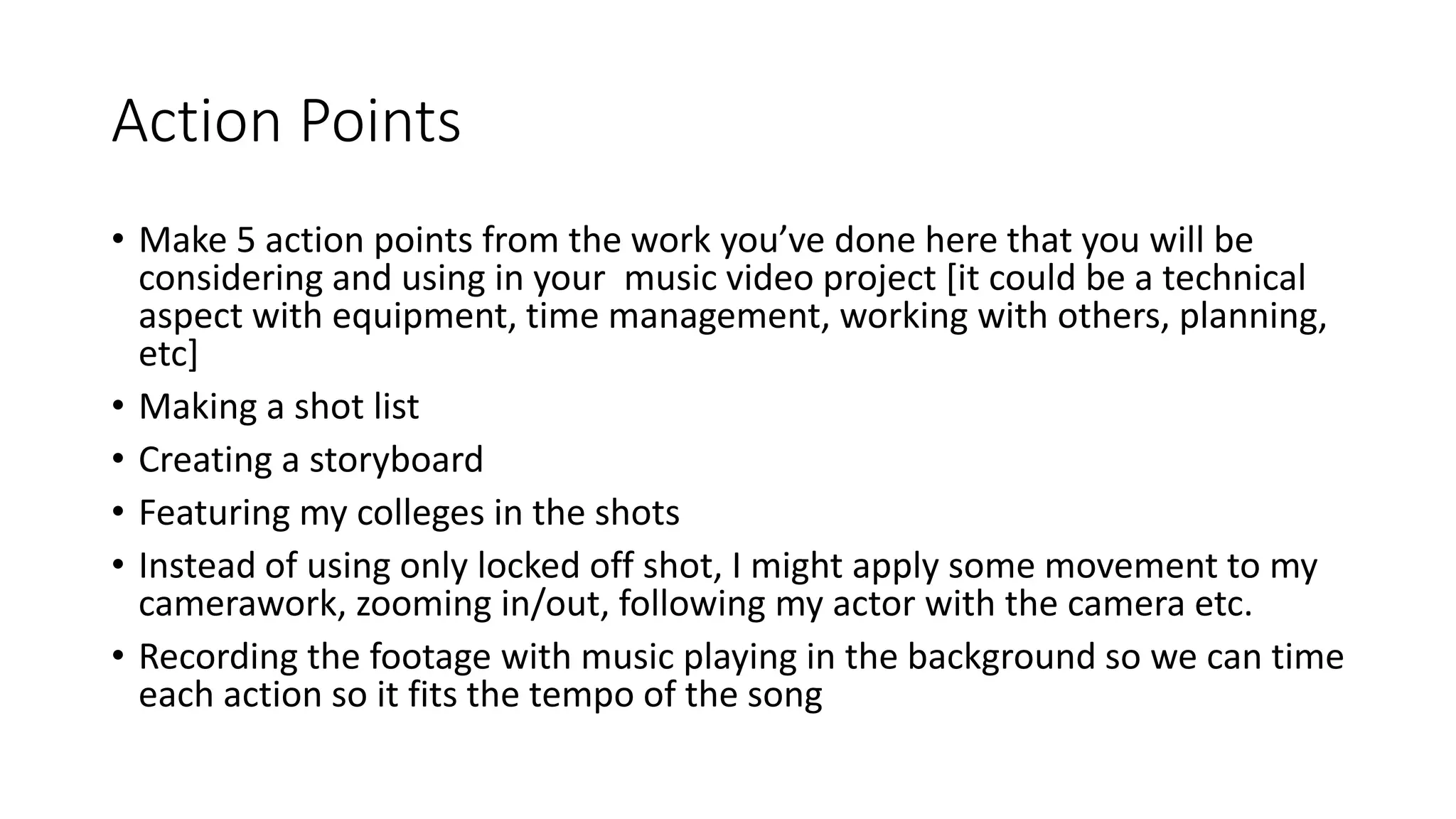 Test video reflections proforma | PPT