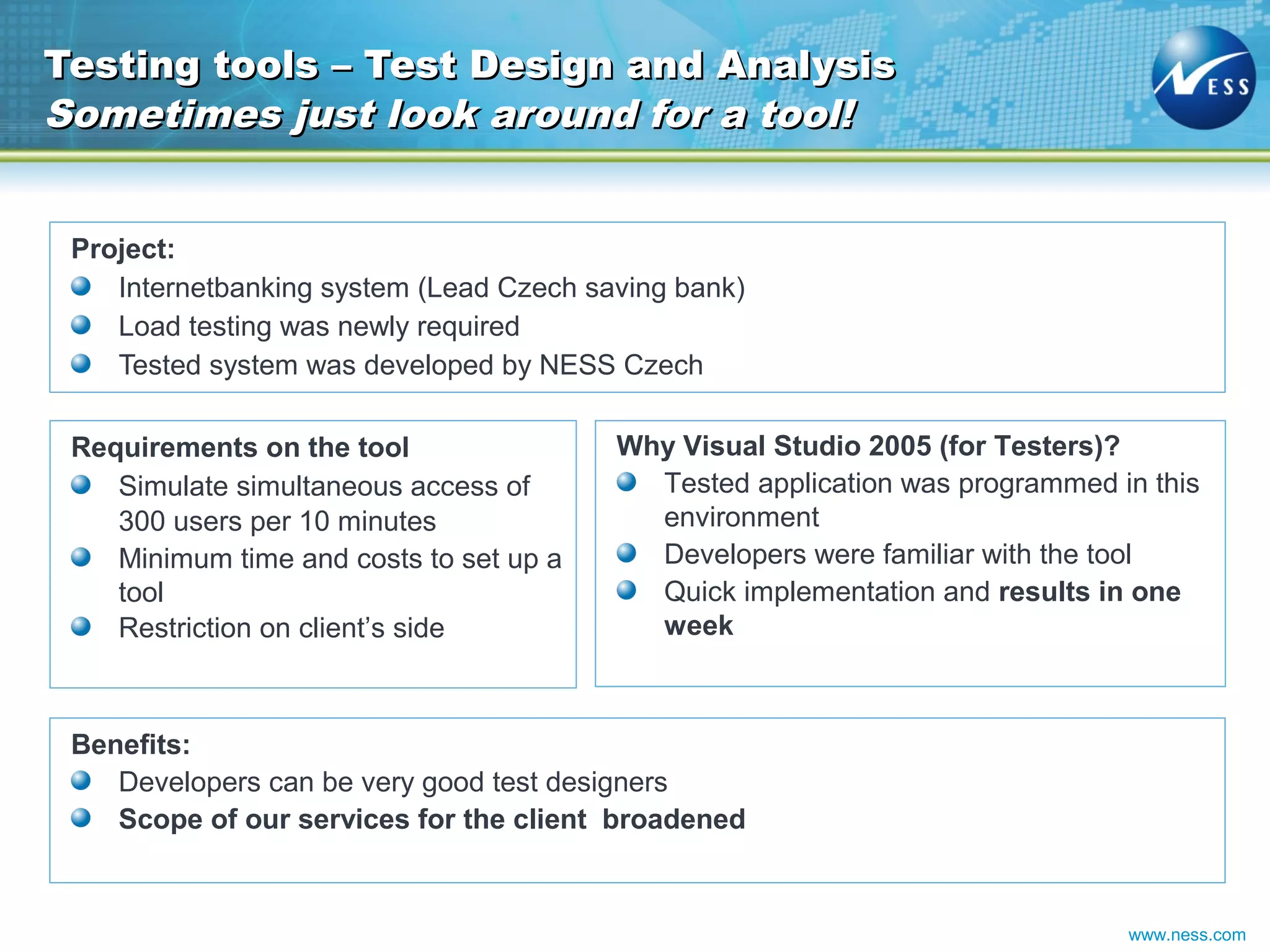 Testwarez 2009 Use Proper Tool | PPT
