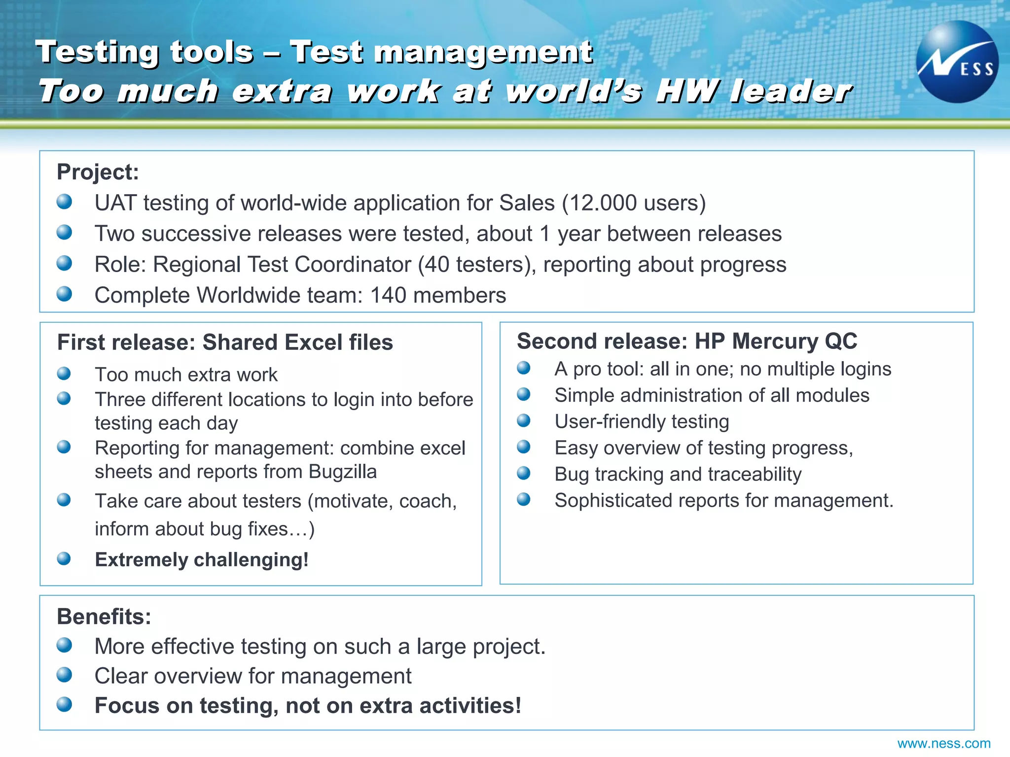 Testwarez 2009 Use Proper Tool | PPT