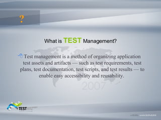 Testwiz 2007 Presentation | PPT