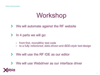 TestWorks Conf Robot framework - the unsung hero of test automation ...