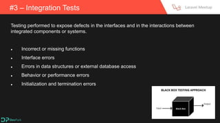 Testy dymne, integracyjne i jednostkowe w Laravel | PPT