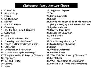 Test Your Christmas Trivia Knowledge | PPTX