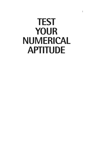 Test Your Numerical Aptitude- How to Assess Your Numeracy Skills and ...