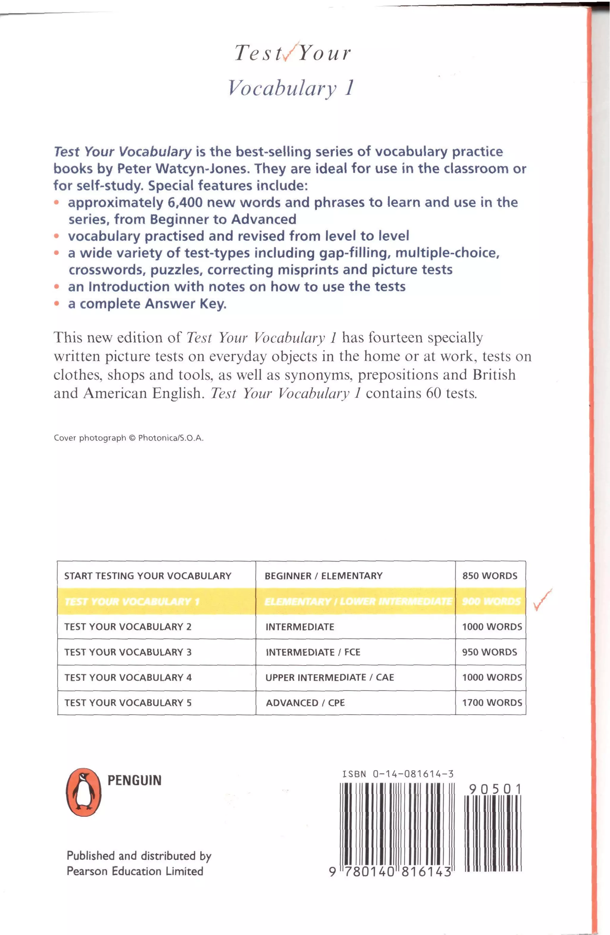 Test Your Vocabulary 1 (Penguin English) | PDF