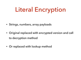 Android Deobfuscation: Tools and Techniques | PPT