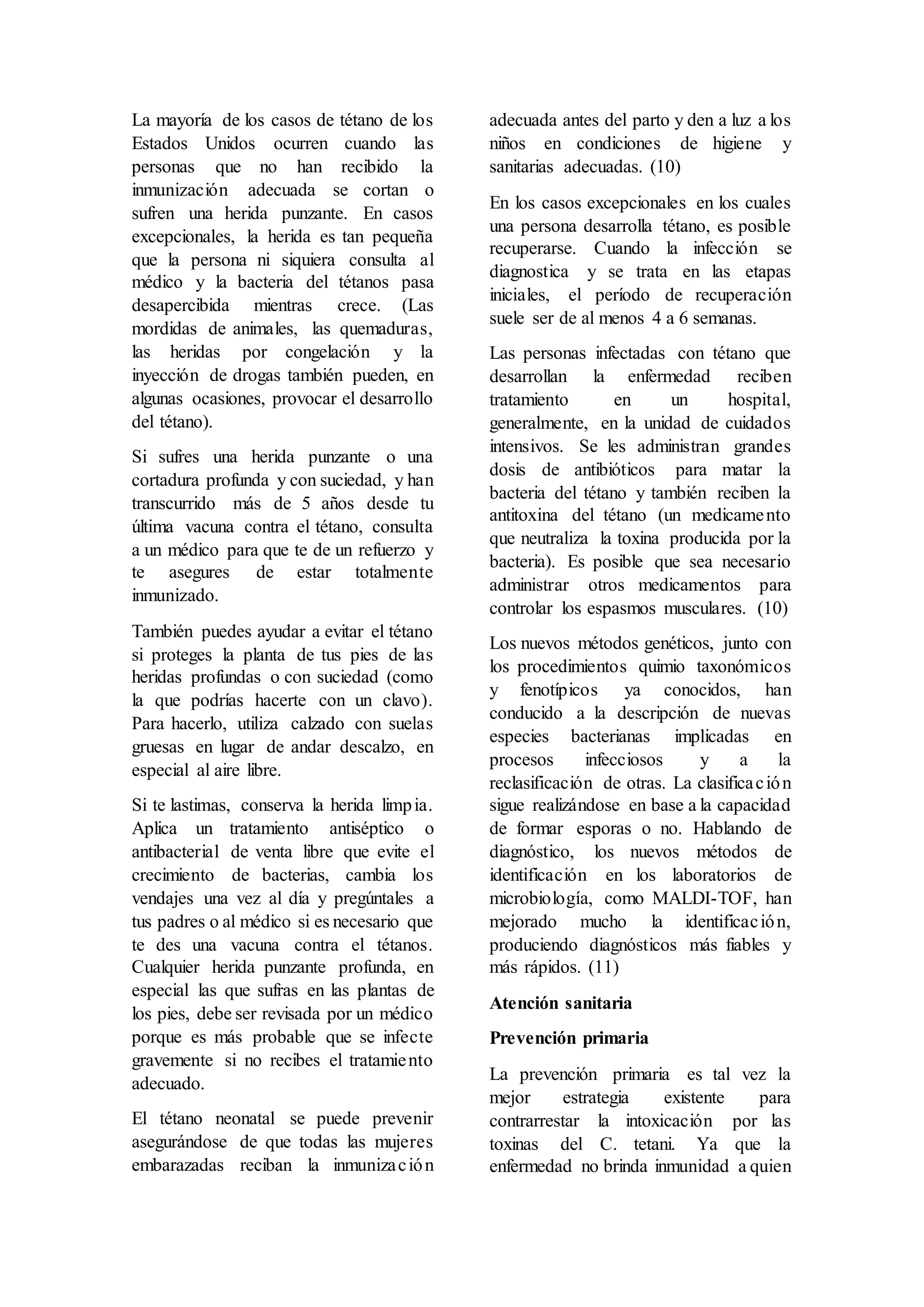 ENFERMEDAD DEL TÉTANO | DOCX