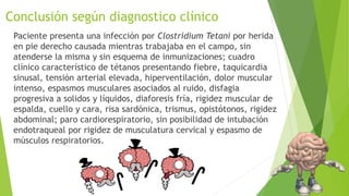 Tetanos Caso Clinico | PPTX