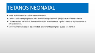 Tetanos pediatria nelson | PPTX