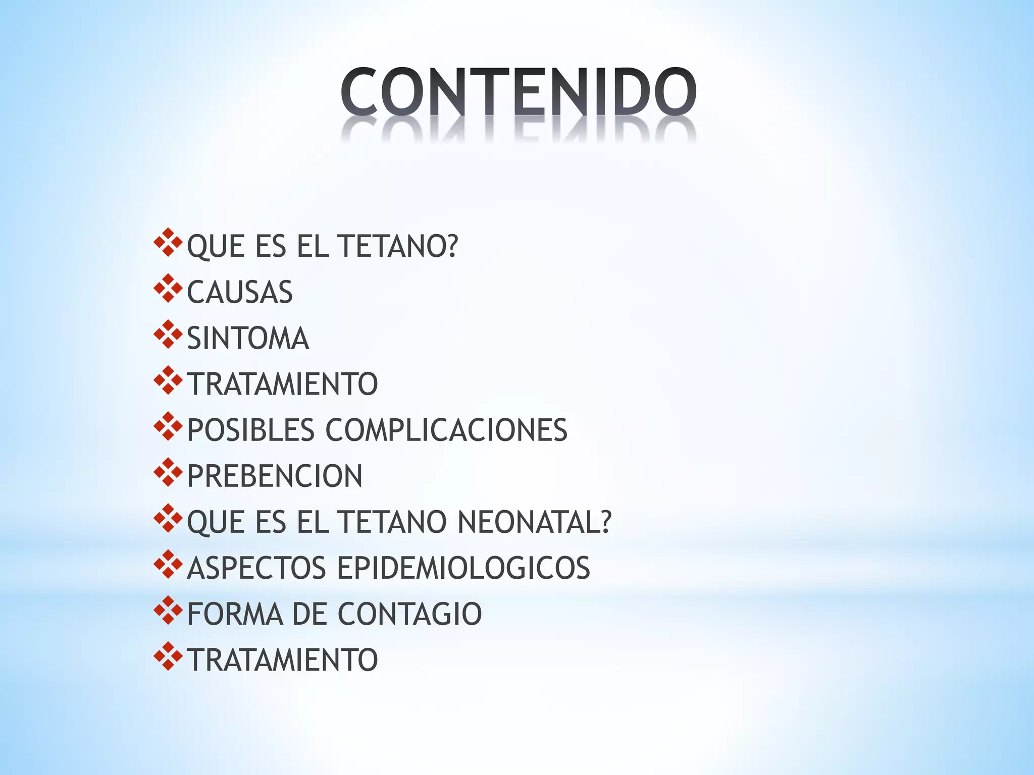 Tetano y tetano neonatal | PPTX