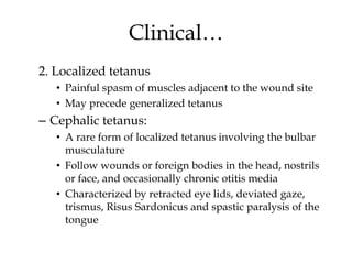 Tetanus-1.pptx | Brain and Nervous System Disorders | Diseases and ...