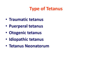Tetanus-1.pptx | Brain and Nervous System Disorders | Diseases and ...