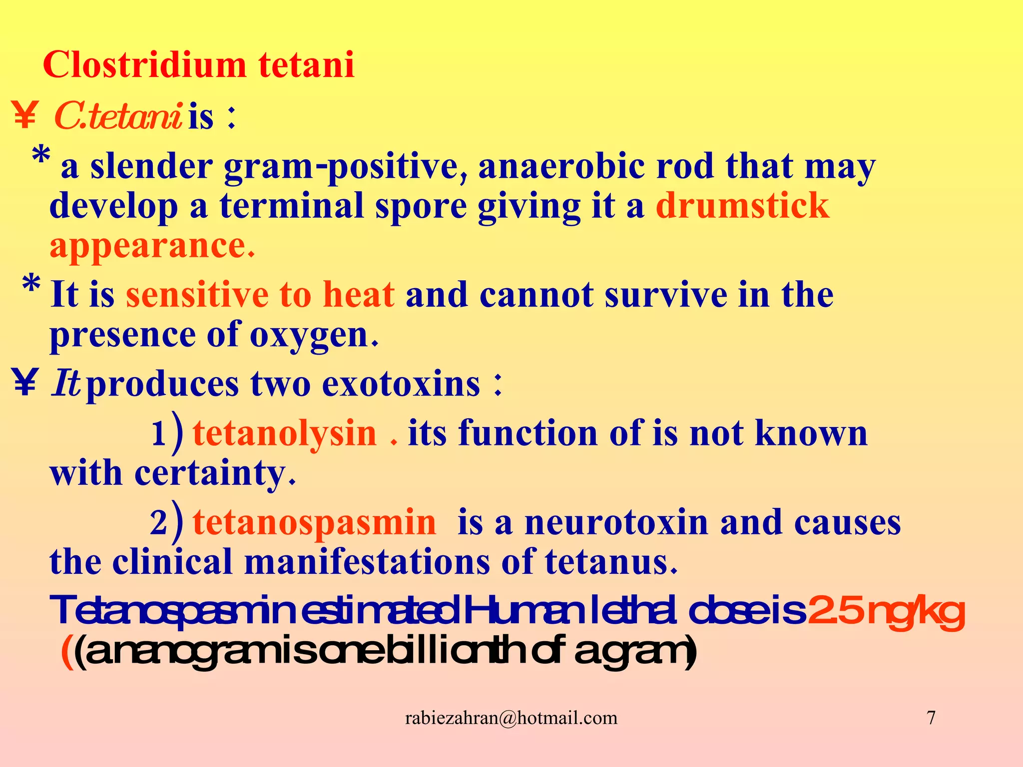 Tetanus | PPT