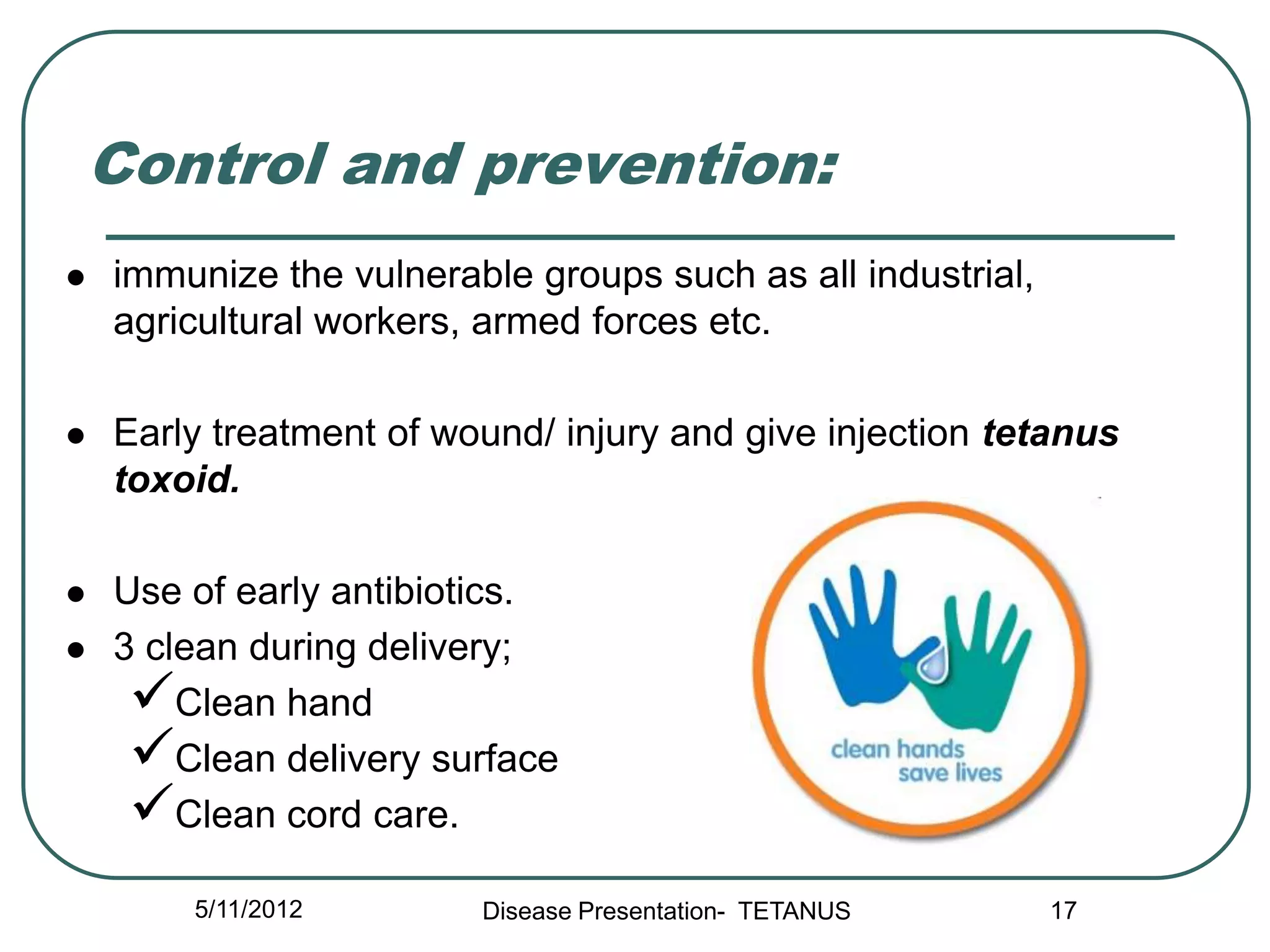 Tetanus | PPTX