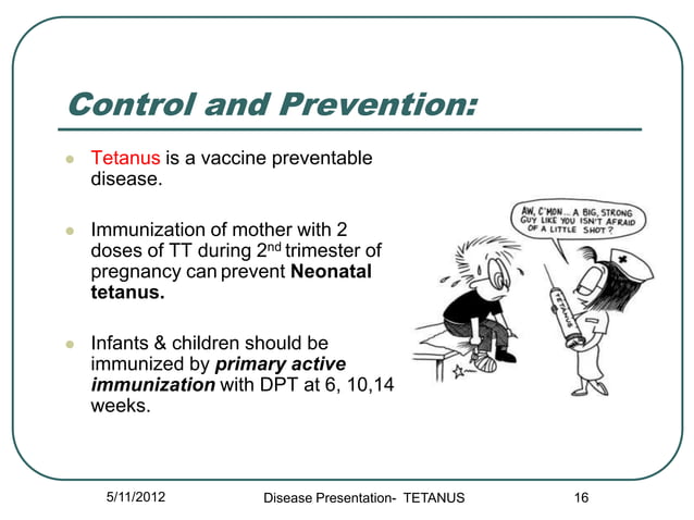 Tetanus | PPTX | Infectious Diseases | Diseases and Conditions
