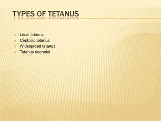 Tetanus | PPT