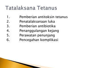 Tetanus | PPTX